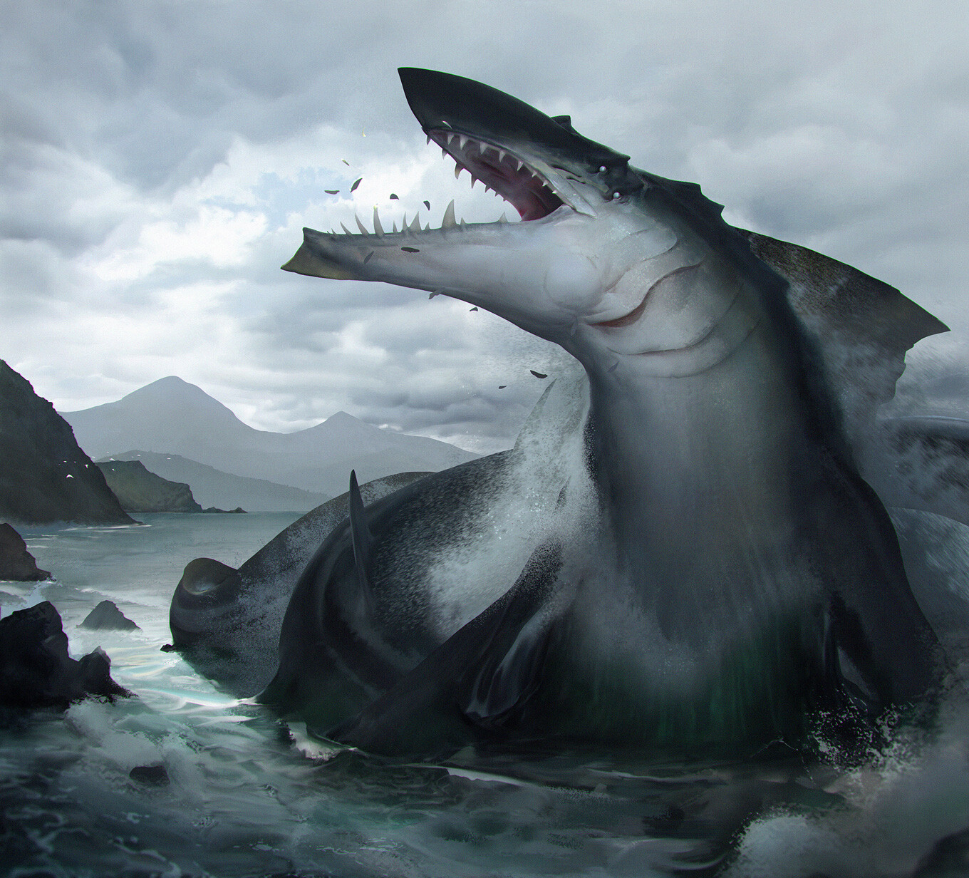 Sea Creature by Edgar Cardona : r/ImaginaryLeviathans