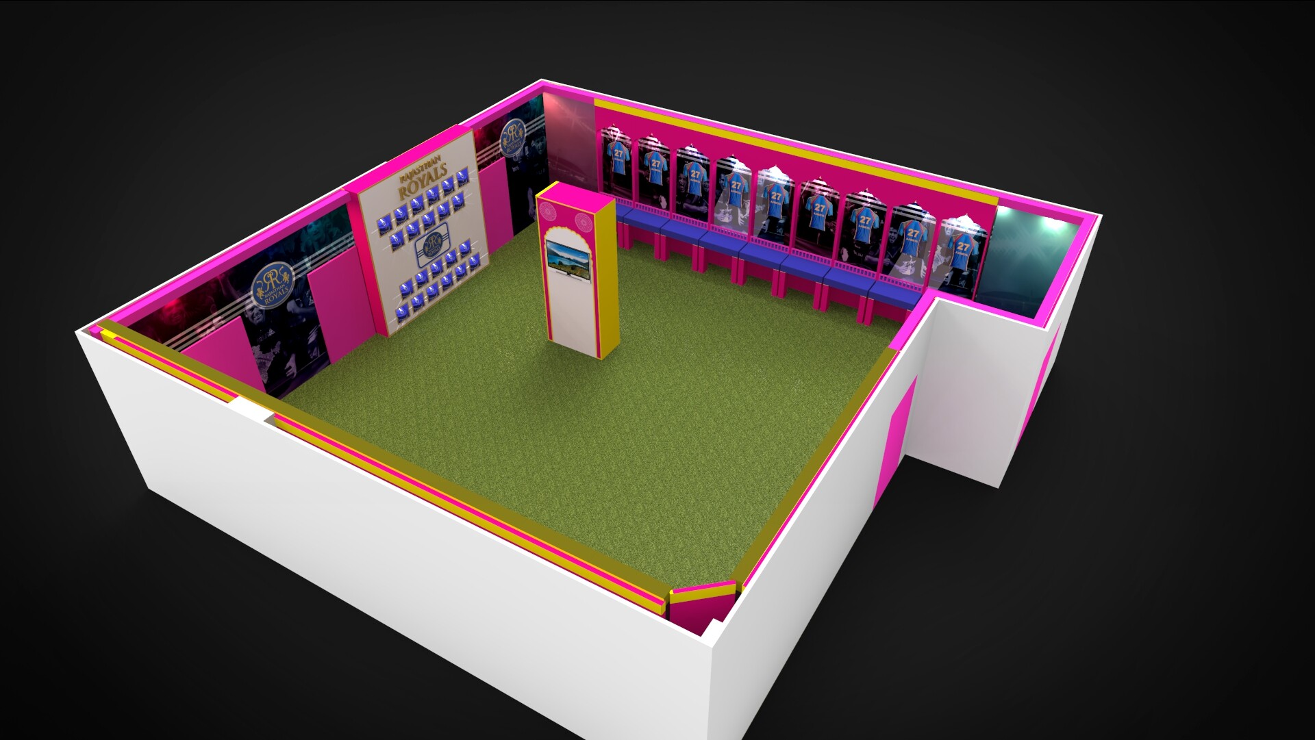 ArtStation - Players Room Rajasthan Royal ipl 2019