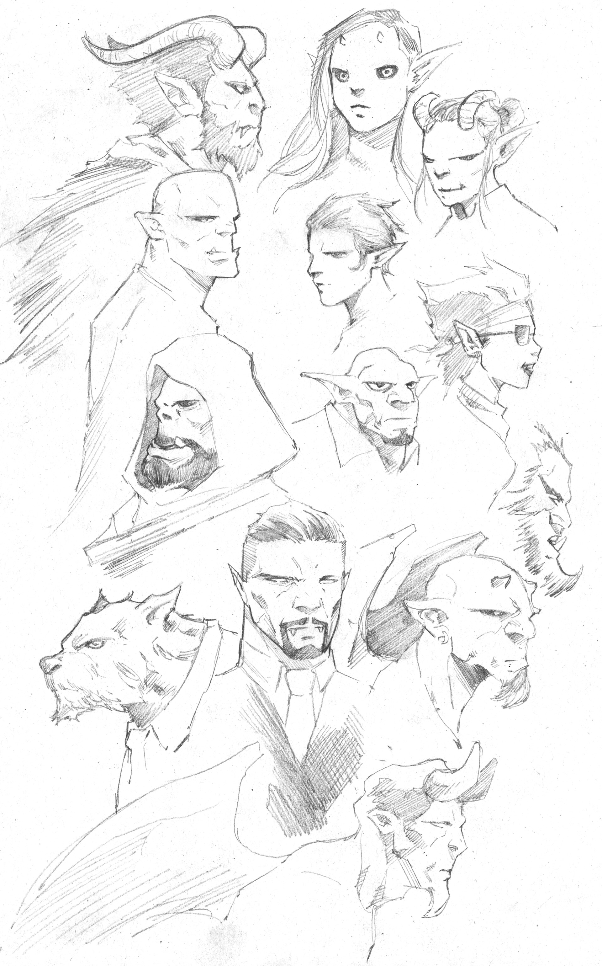 ArtStation - Monster sketches and concept art for Kid/Hunt issue 2