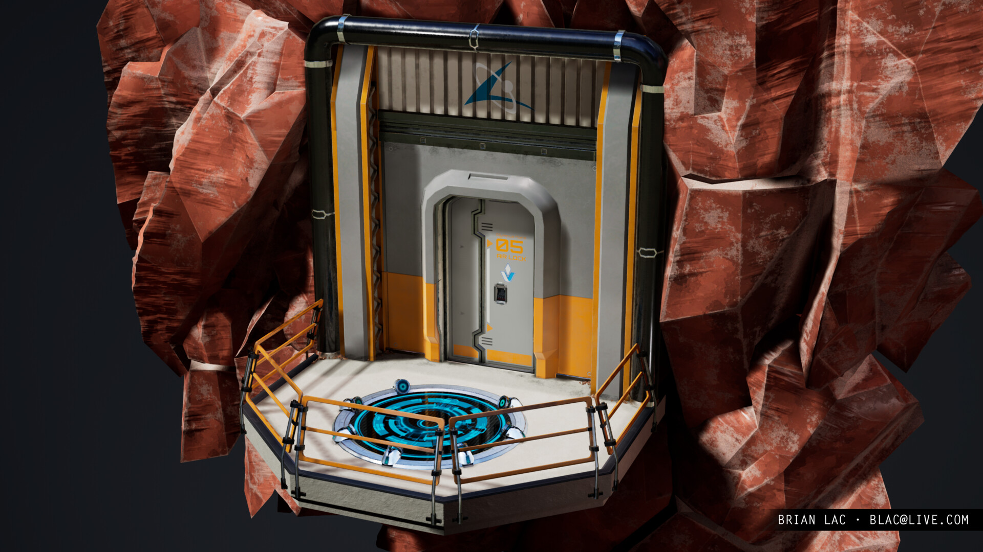 ArtStation - Olympus Mons Mars Base (Overwatch Fan Fiction Art)