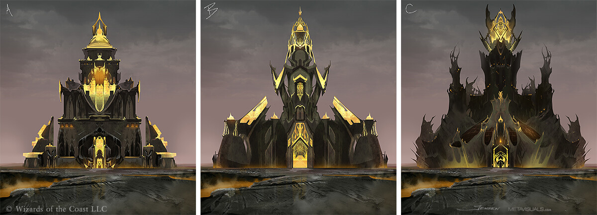 Patrick Jensen - D&D - Tiamat's Temple Concept Art