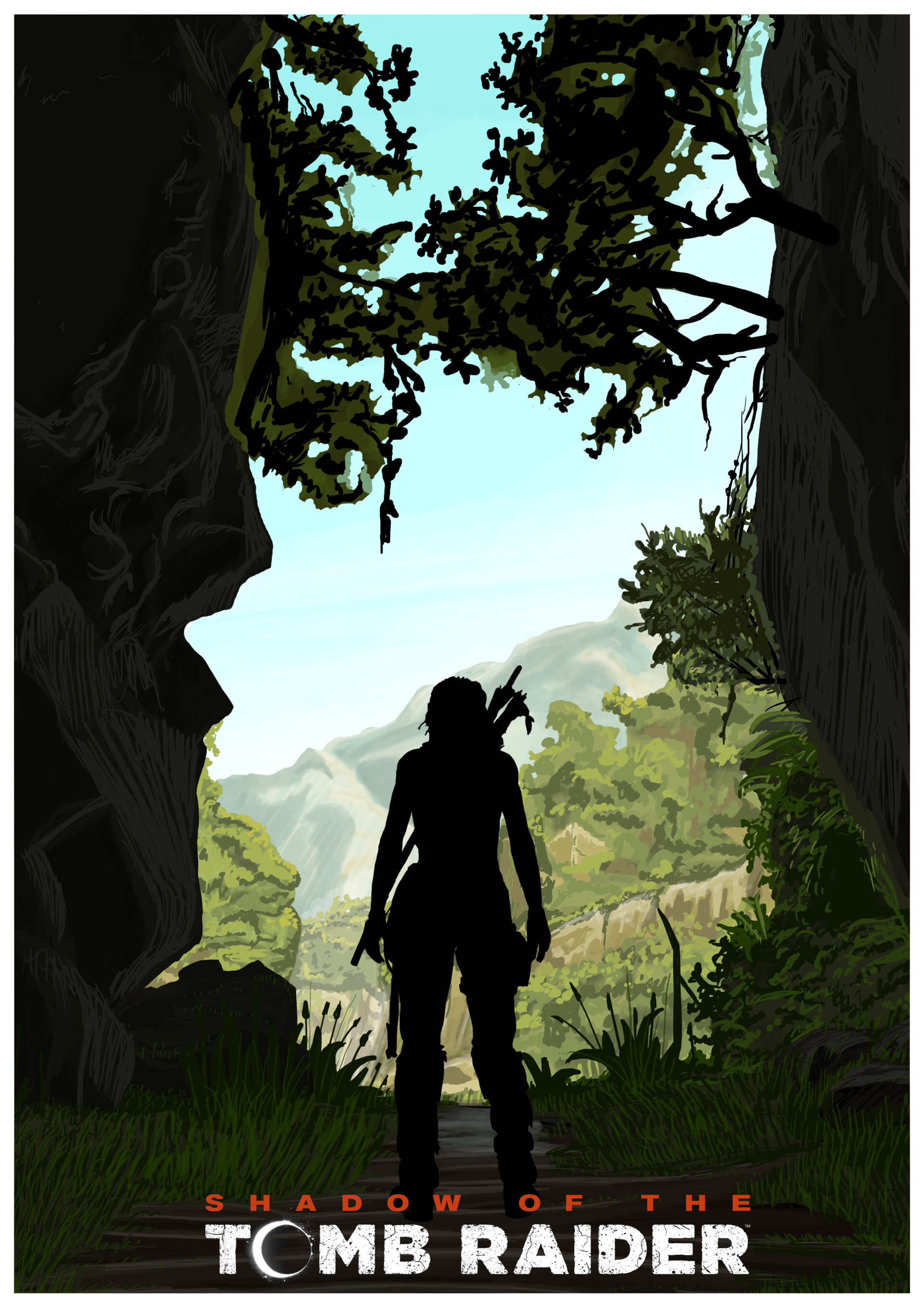 how to draw shadow of the tomb raider