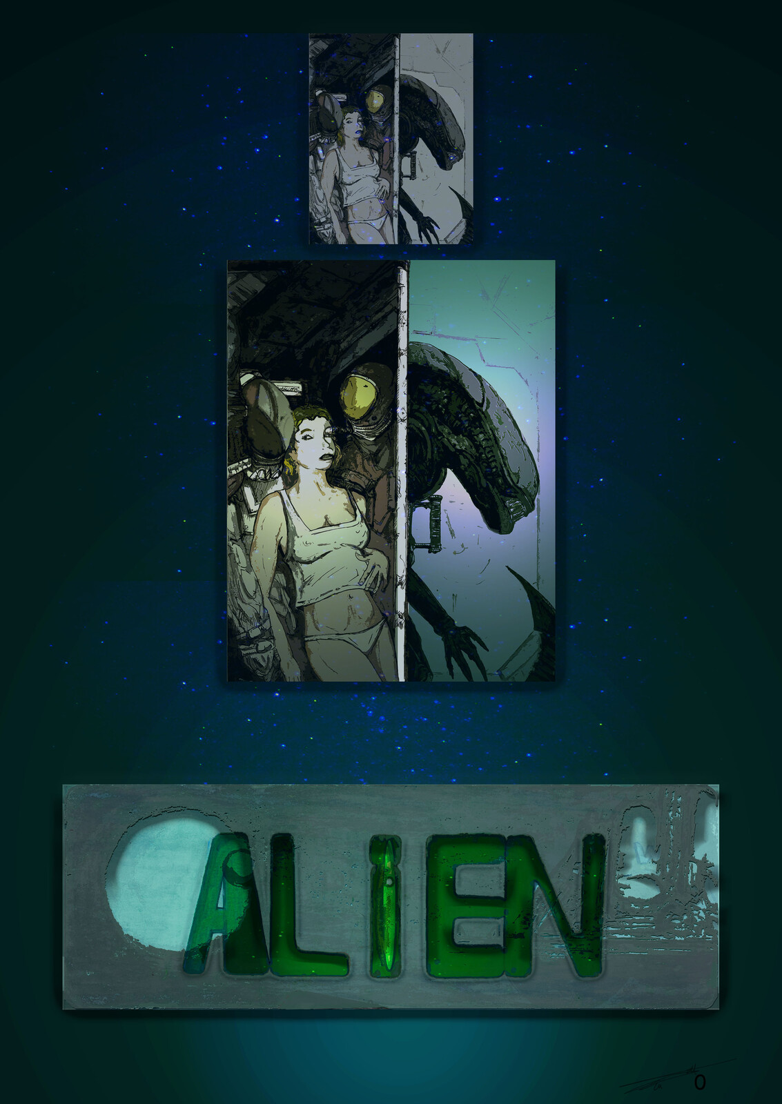 Vincent Saint-cyr - Alien Revisited - BD - Front and Cover Page