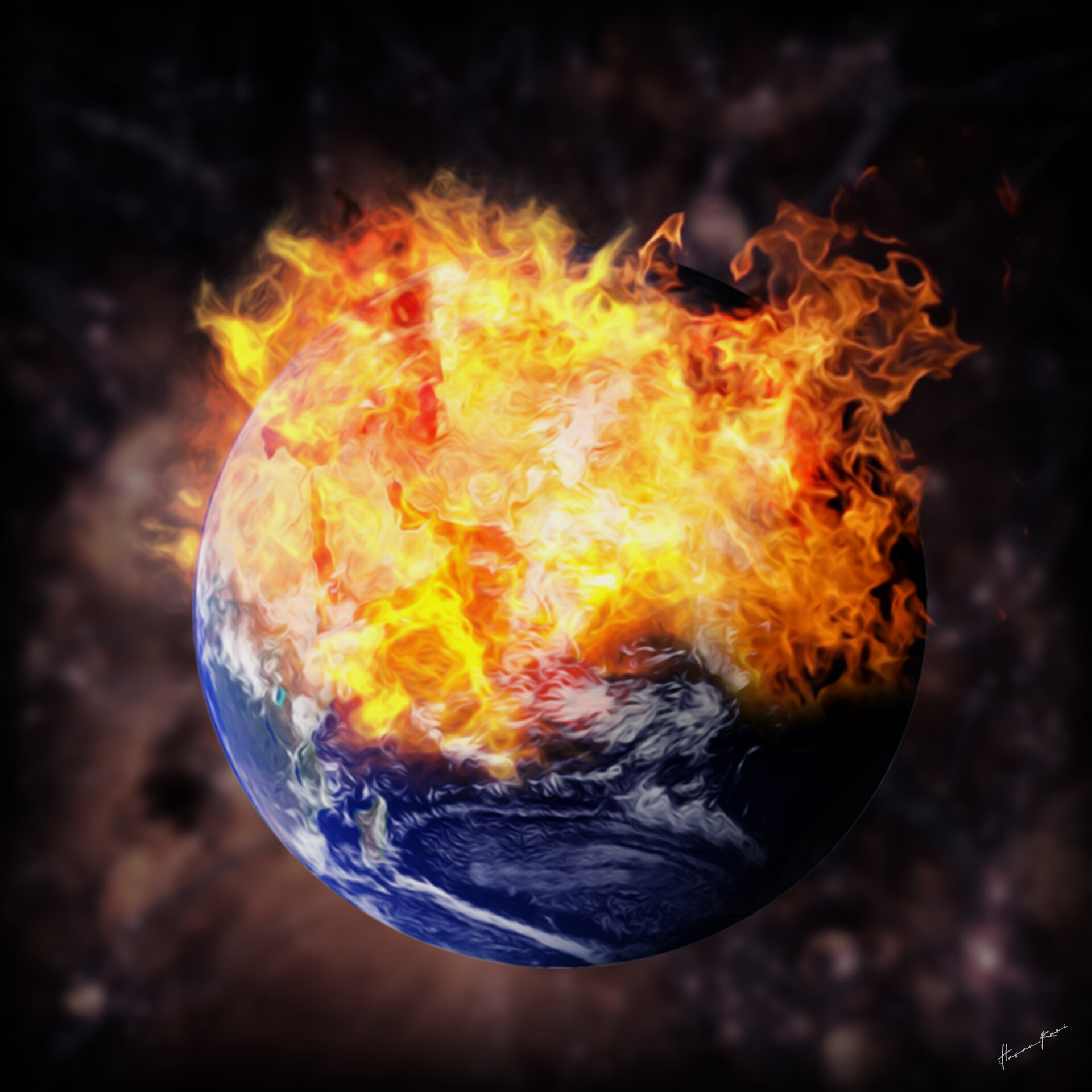 ArtStation - The World is on Fire.