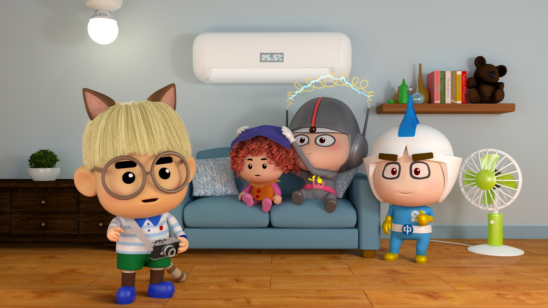 ArtStation - All Characters: Professor K, Lululu, YYboy, PowerKid