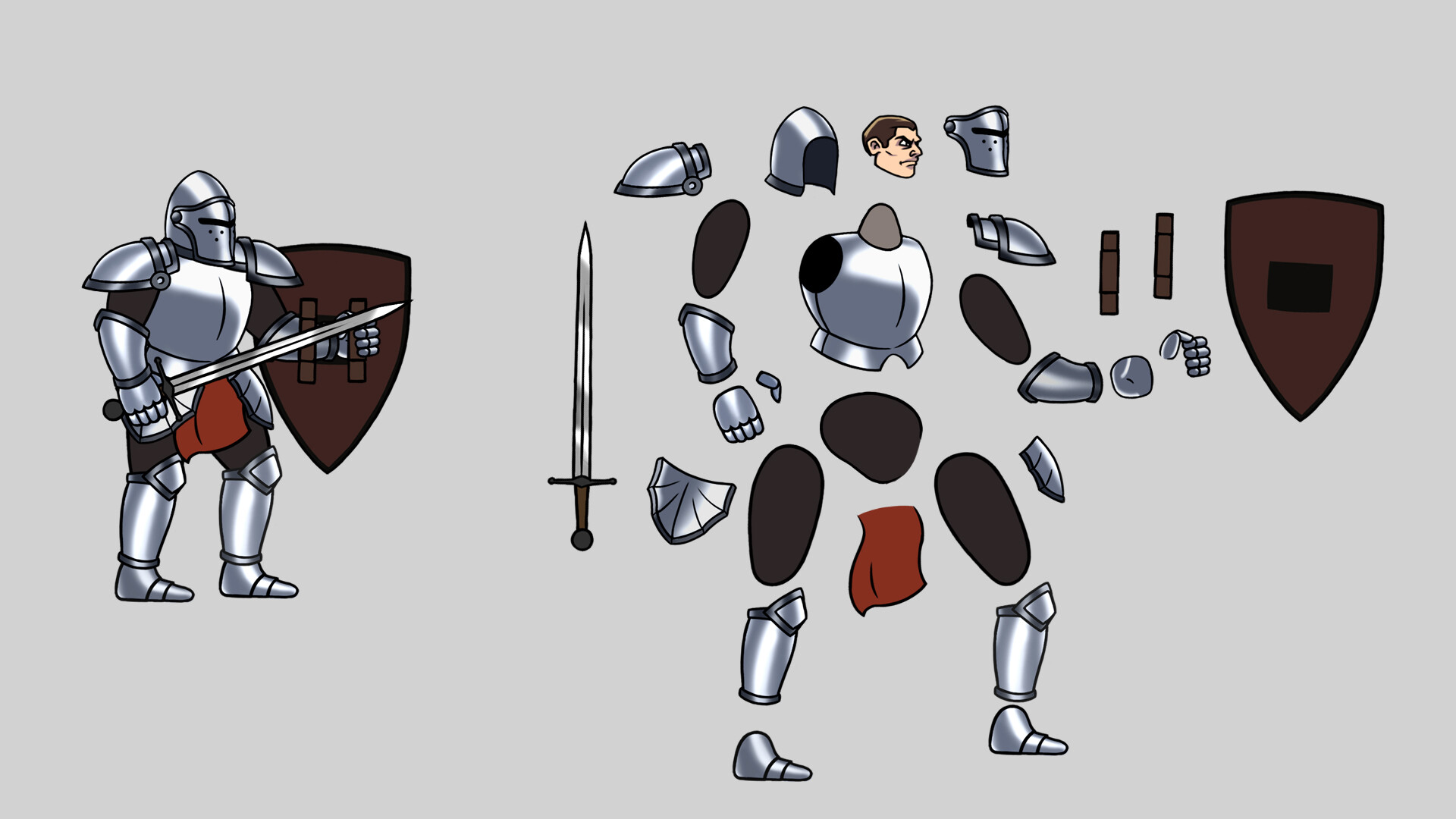 ArtStation - Character for animation: The Knight