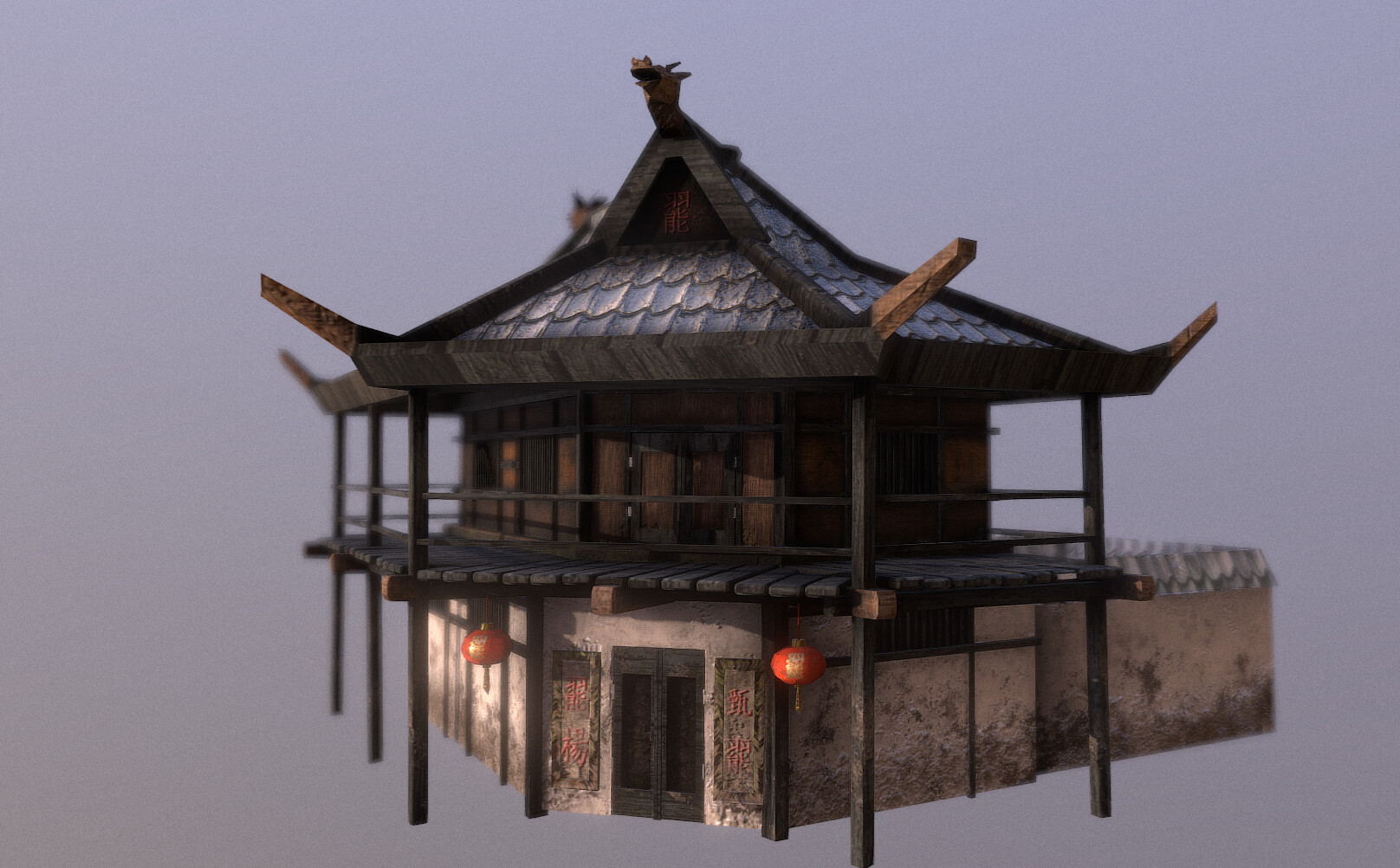 ArtStation - Ancient Chinese house with courtyard