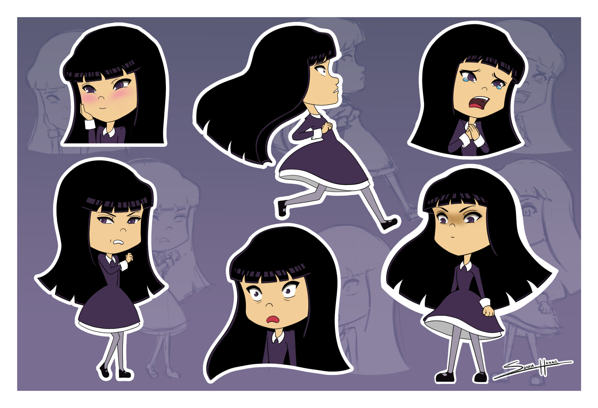 ArtStation - Ghoul Kids Expressions and Poses