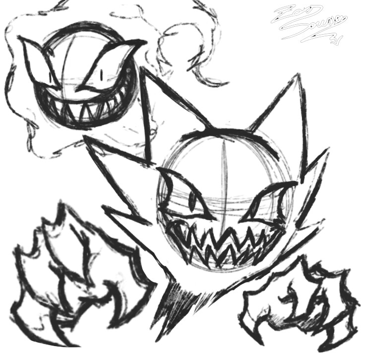 Haunter Pokemon Drawing