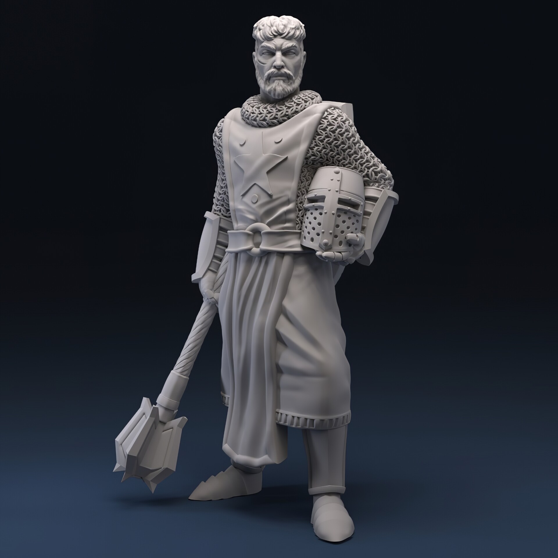 ArtStation - Monk Miniature