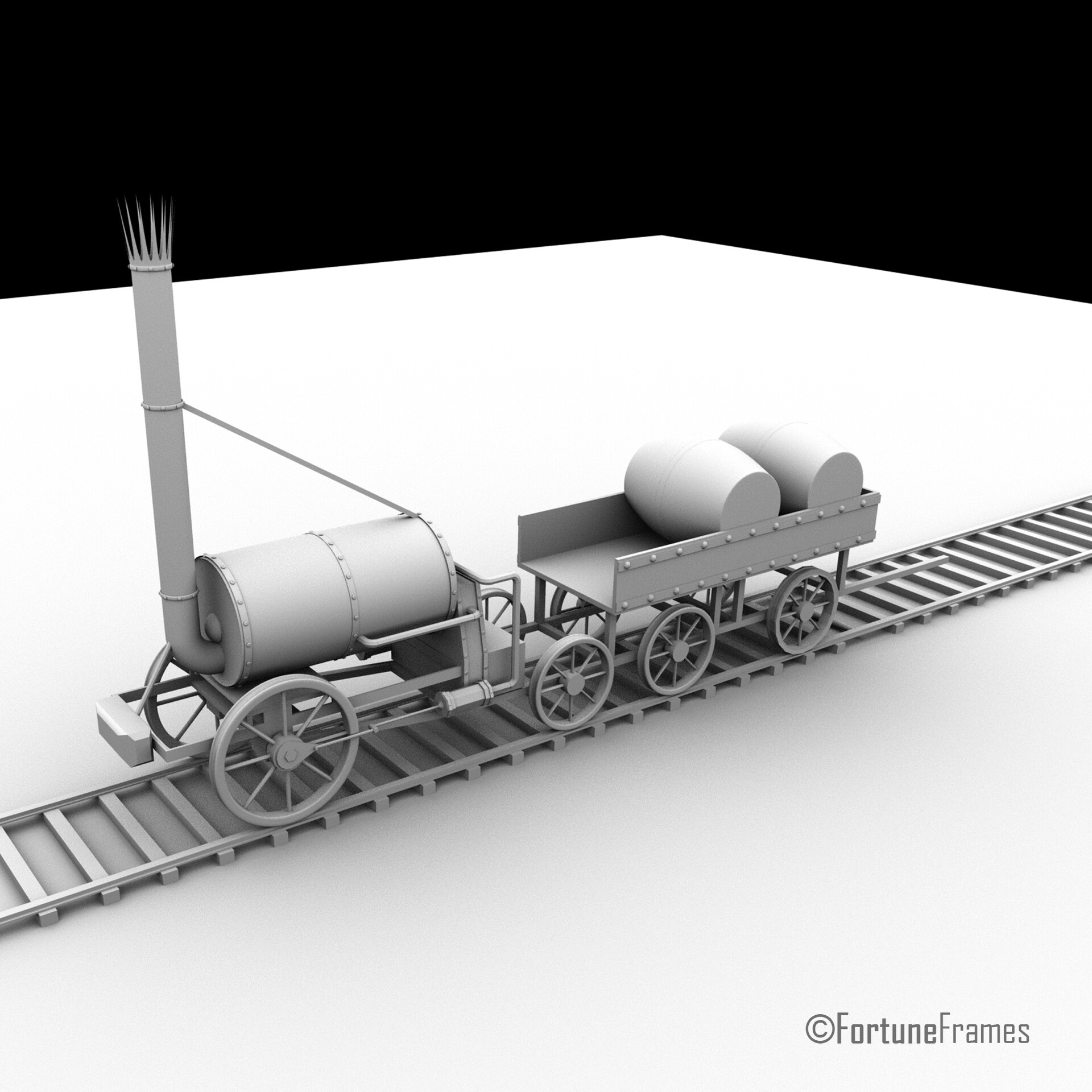 ArtStation - Train 3D Model