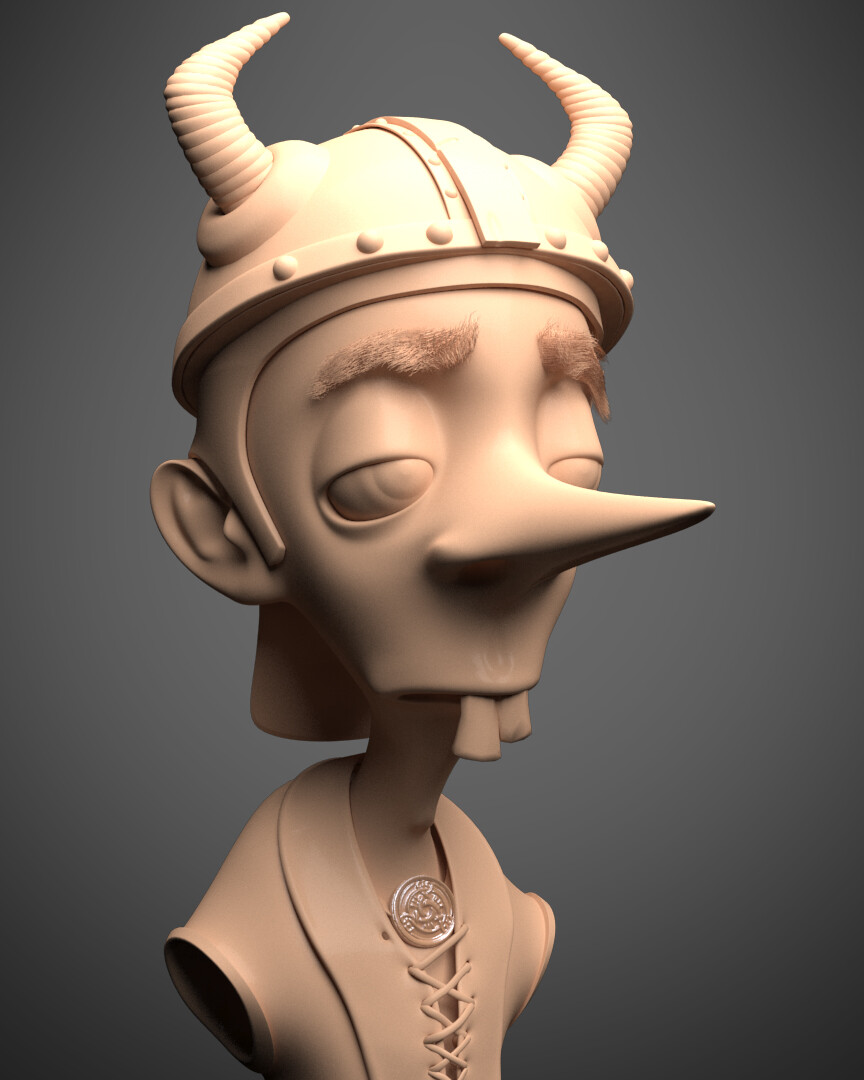 ArtStation - Cartoon Viking 3d