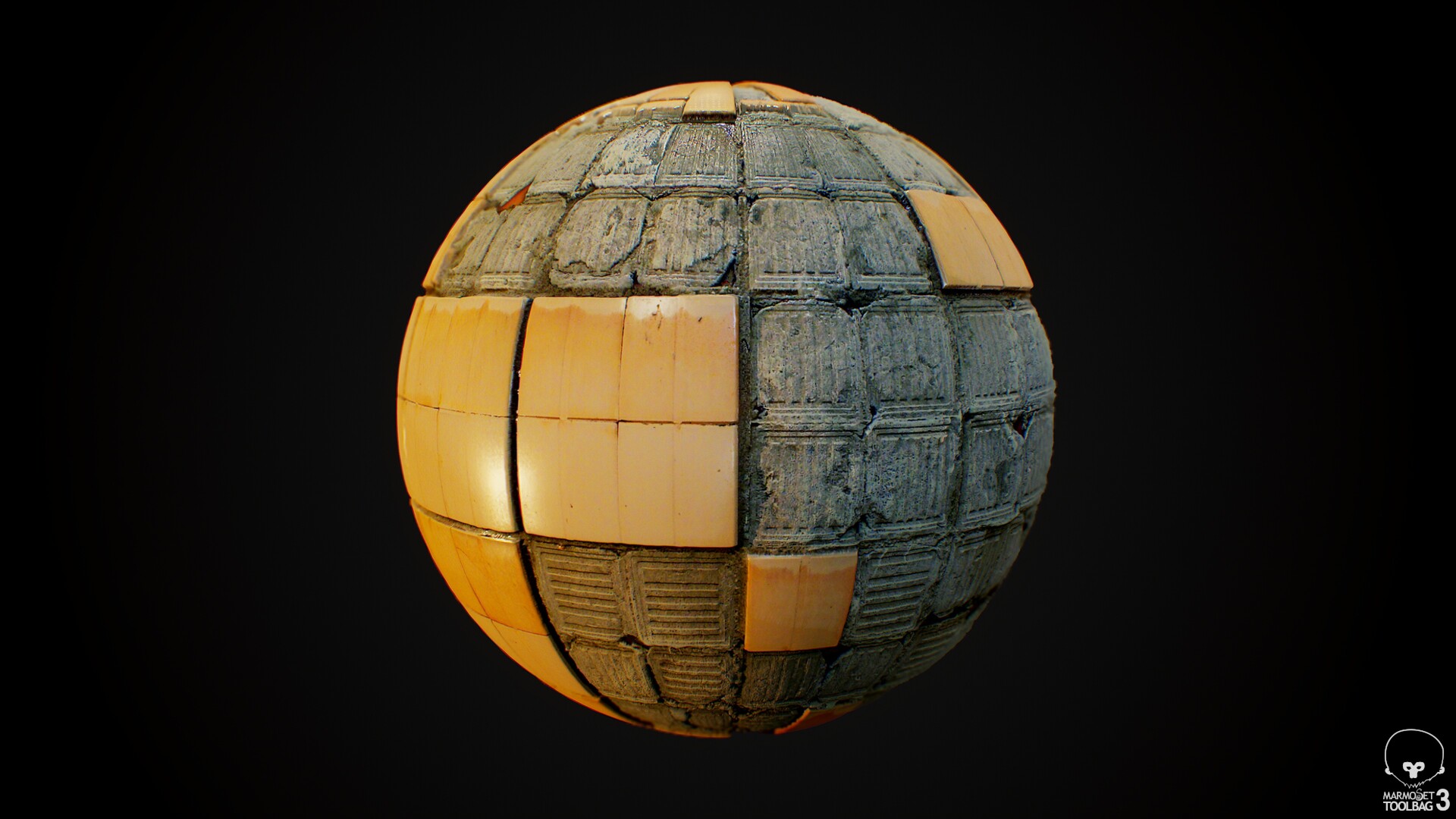 ArtStation - Damaged Tiles Material