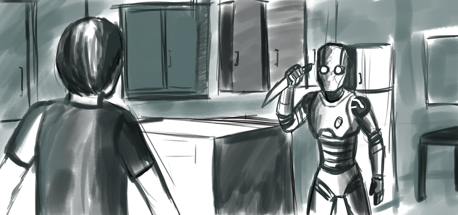 ArtStation - Night of the killer Robot