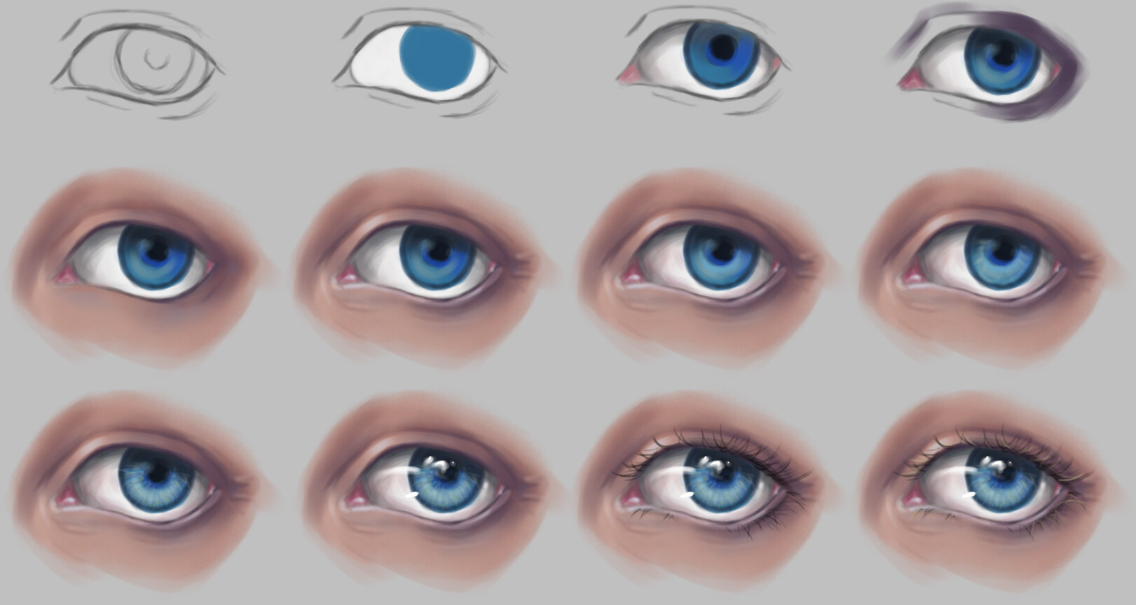 ArtStation - Eye Painting Practice