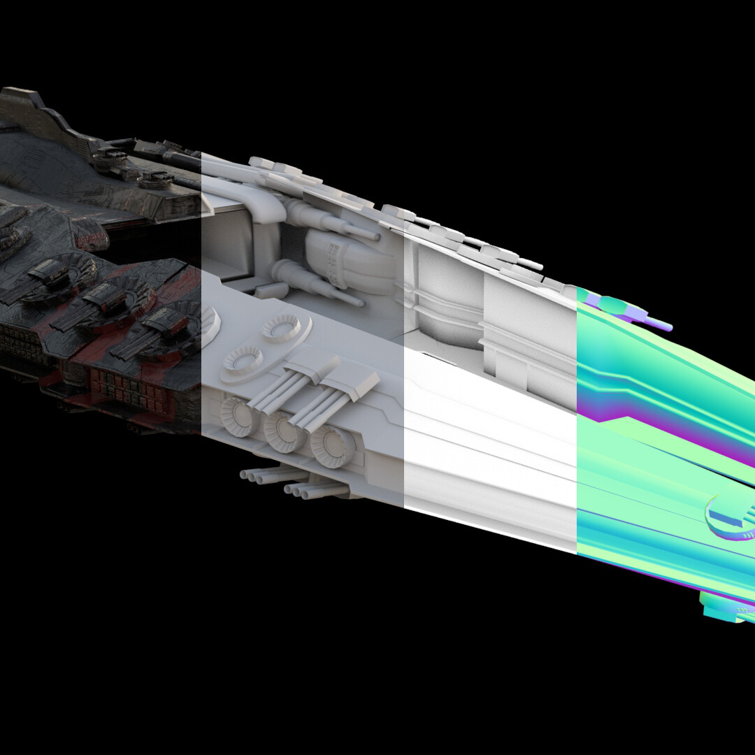 ArtStation - Raptor Spaceship