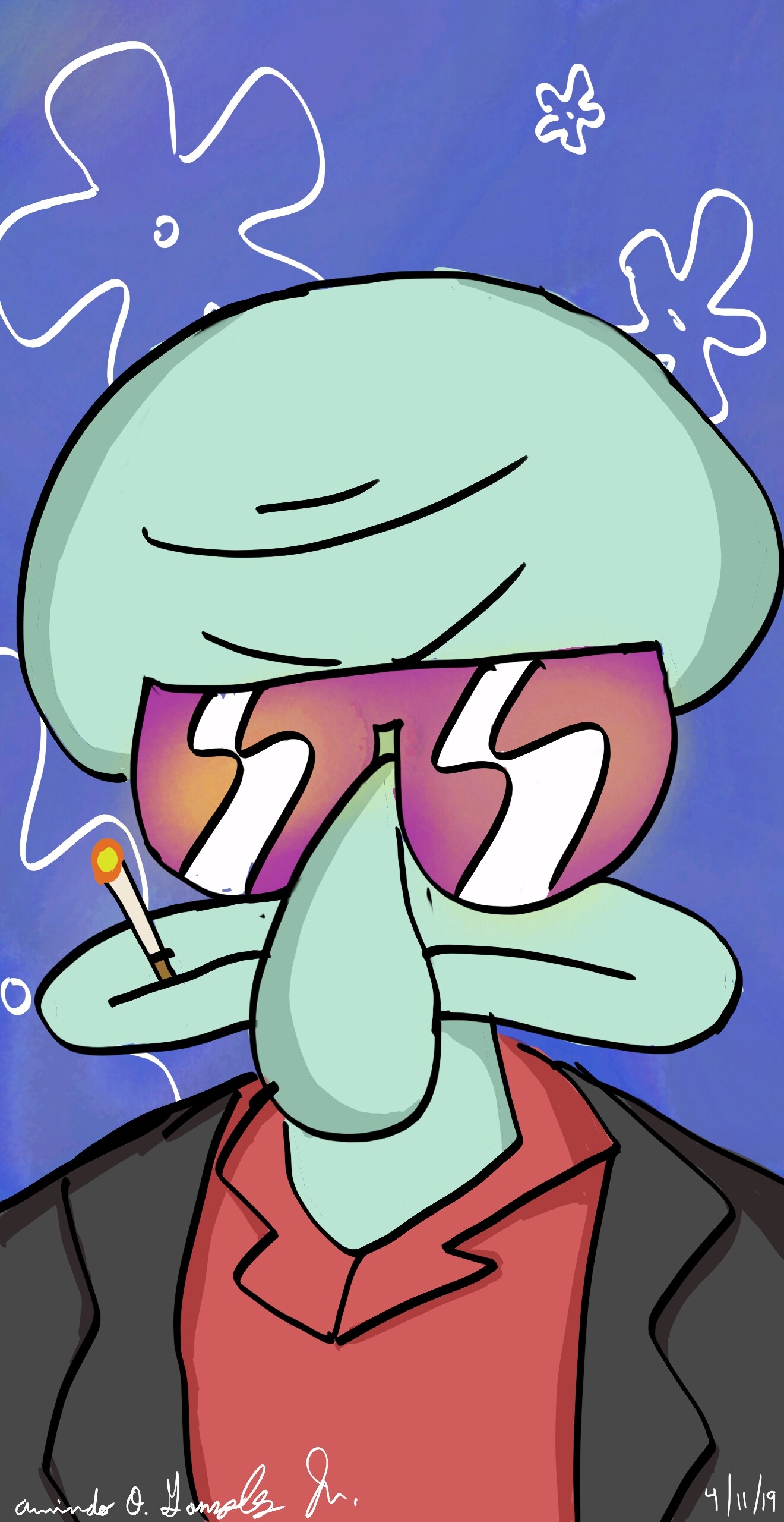 ArtStation - Squidward Doodle