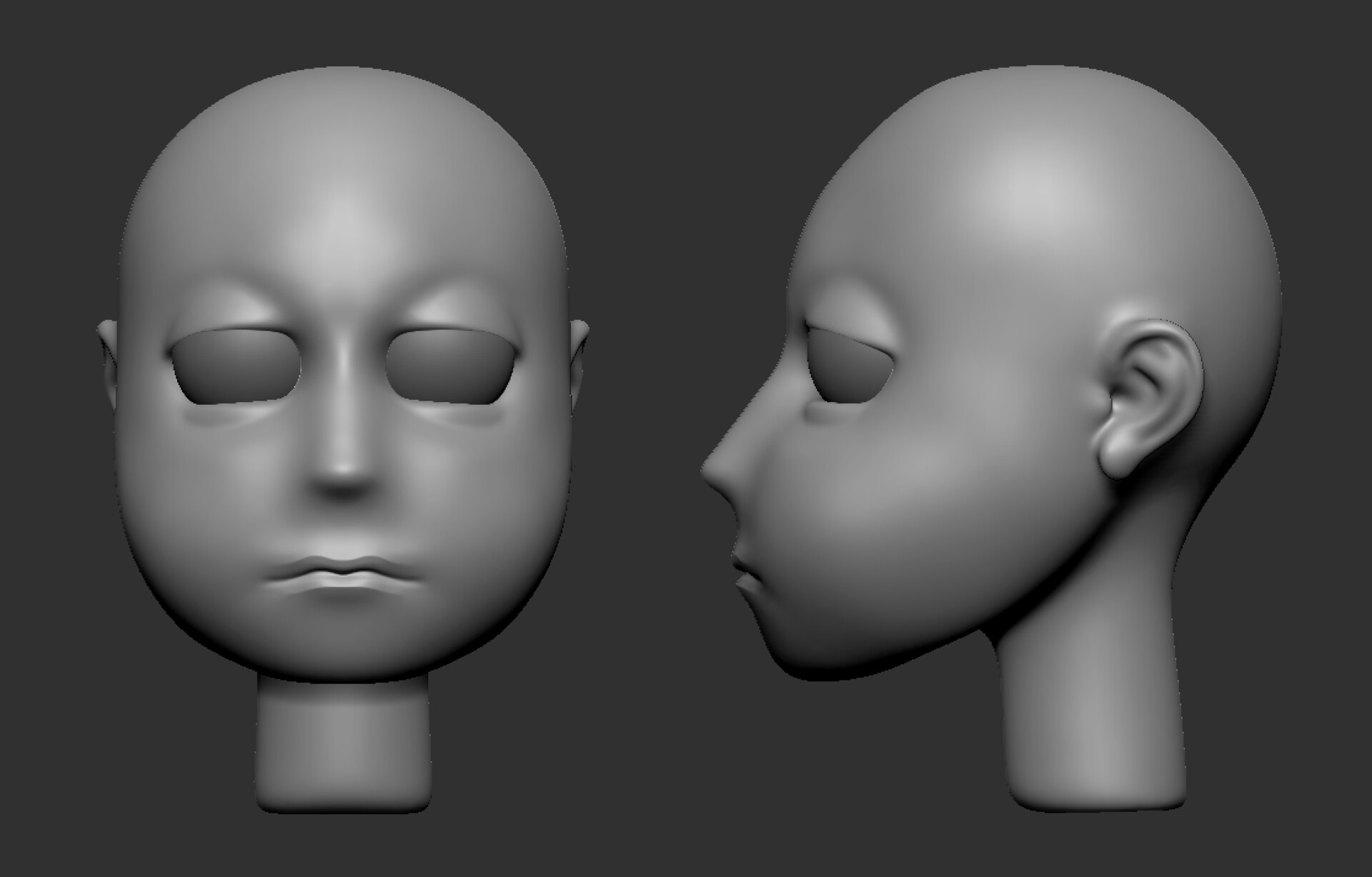 ArtStation - sculpt practice #1 head