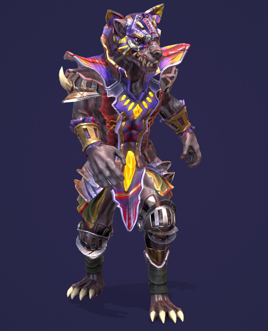 ArtStation - Alien Cyborg Wolf