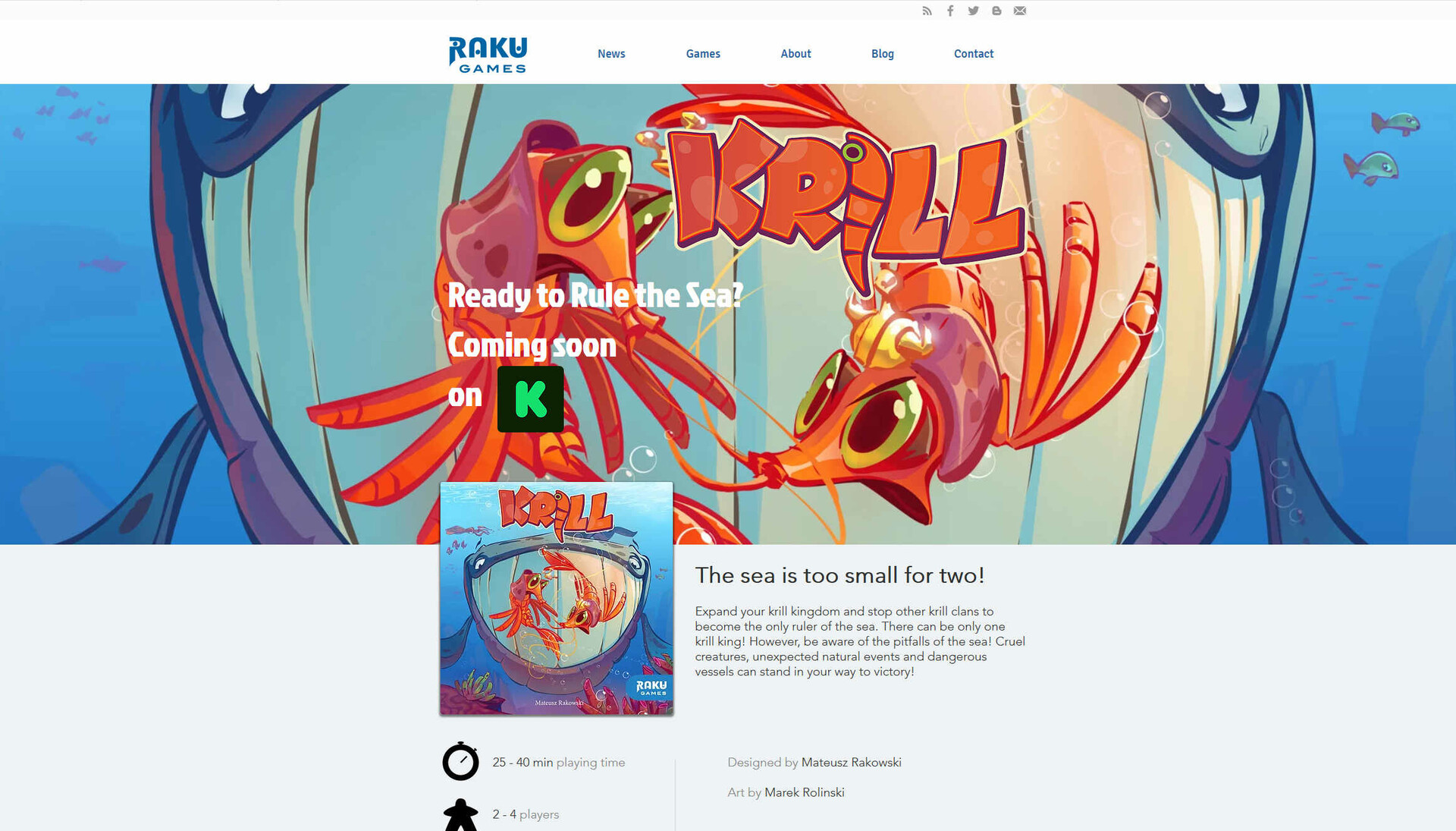 Mateusz Rakowski - Raku Games website graphic design