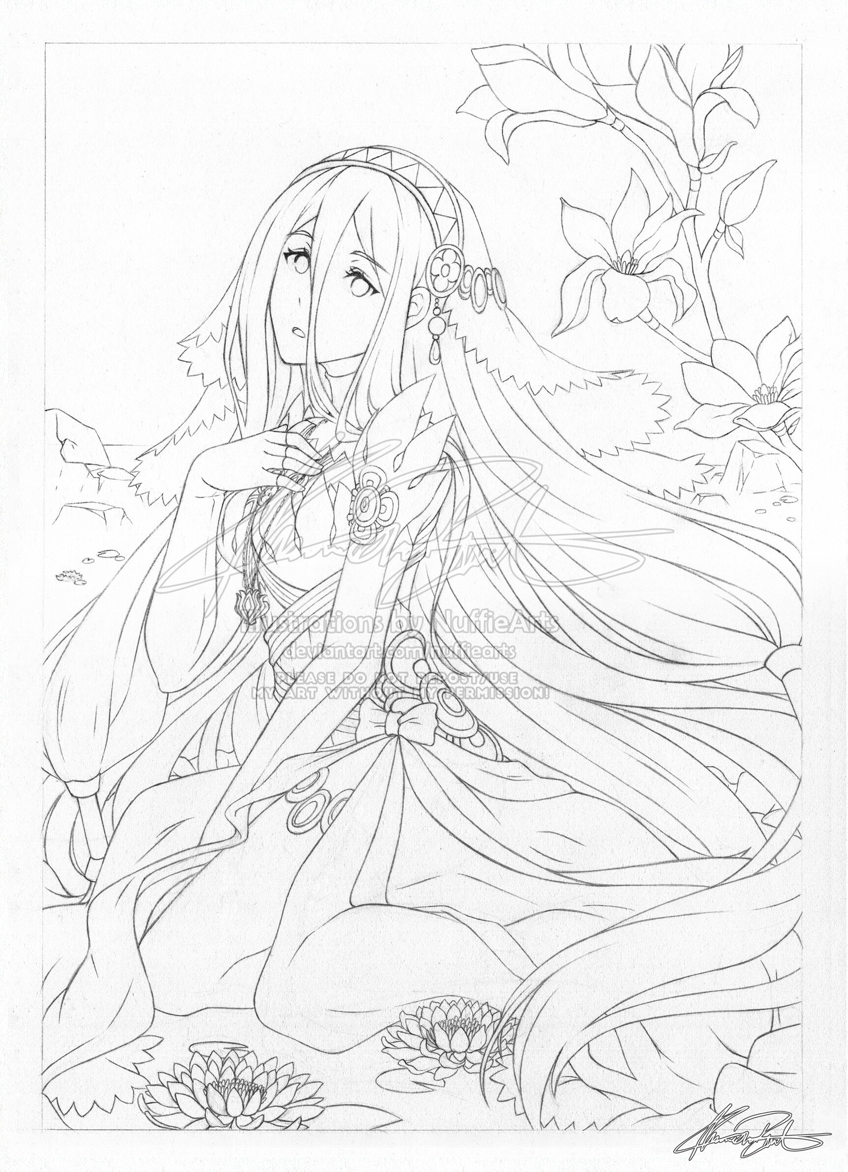 anime coloring pages deviantart wallpaper