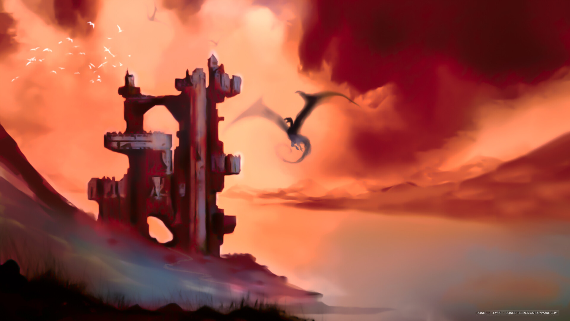 ArtStation - Dragon castle