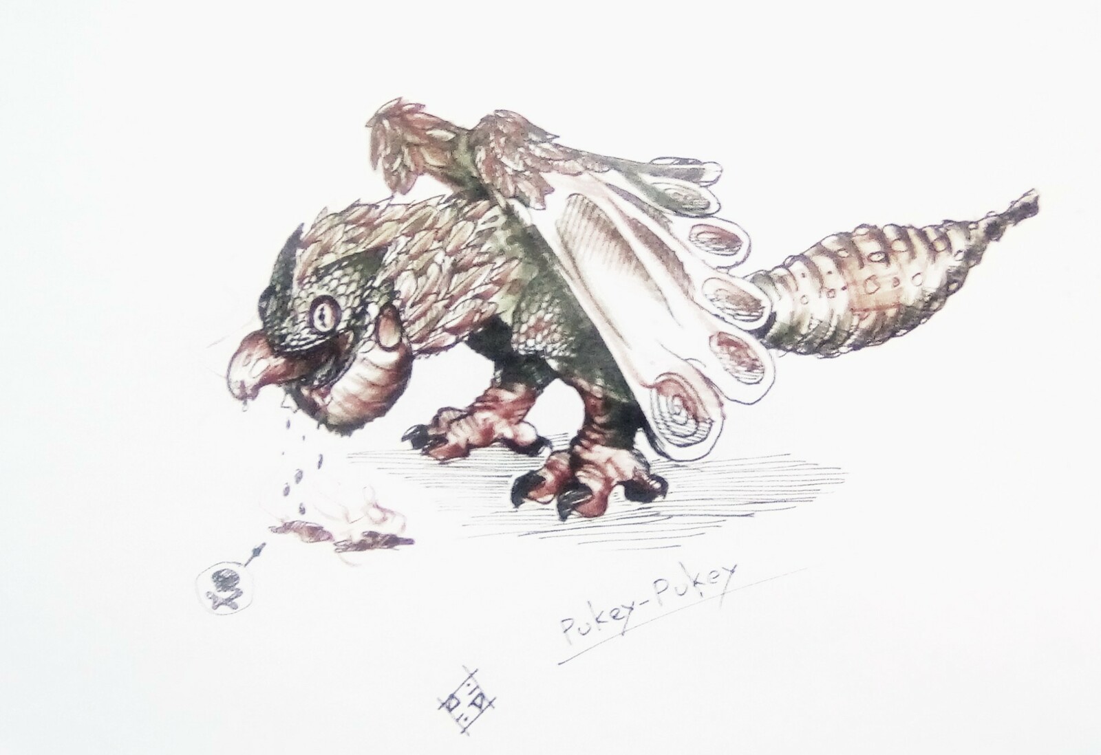 Alexei Shmakov - Pukey-pukey sketch, april`19 (inspired by "Monster ...