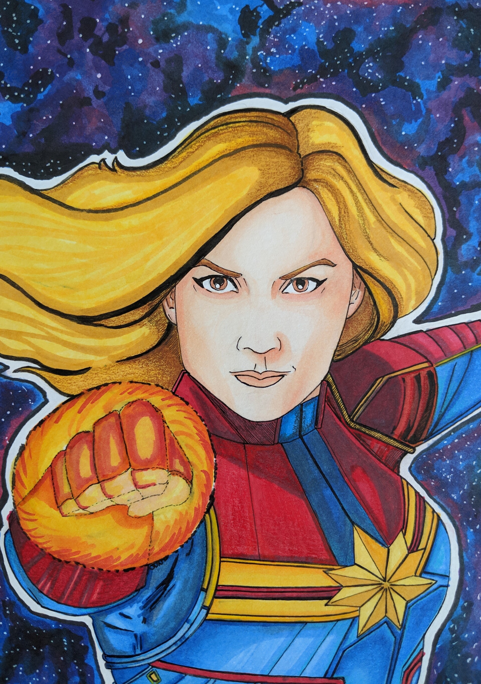 ArtStation - Captain Marvel - Brie Larson comic concept