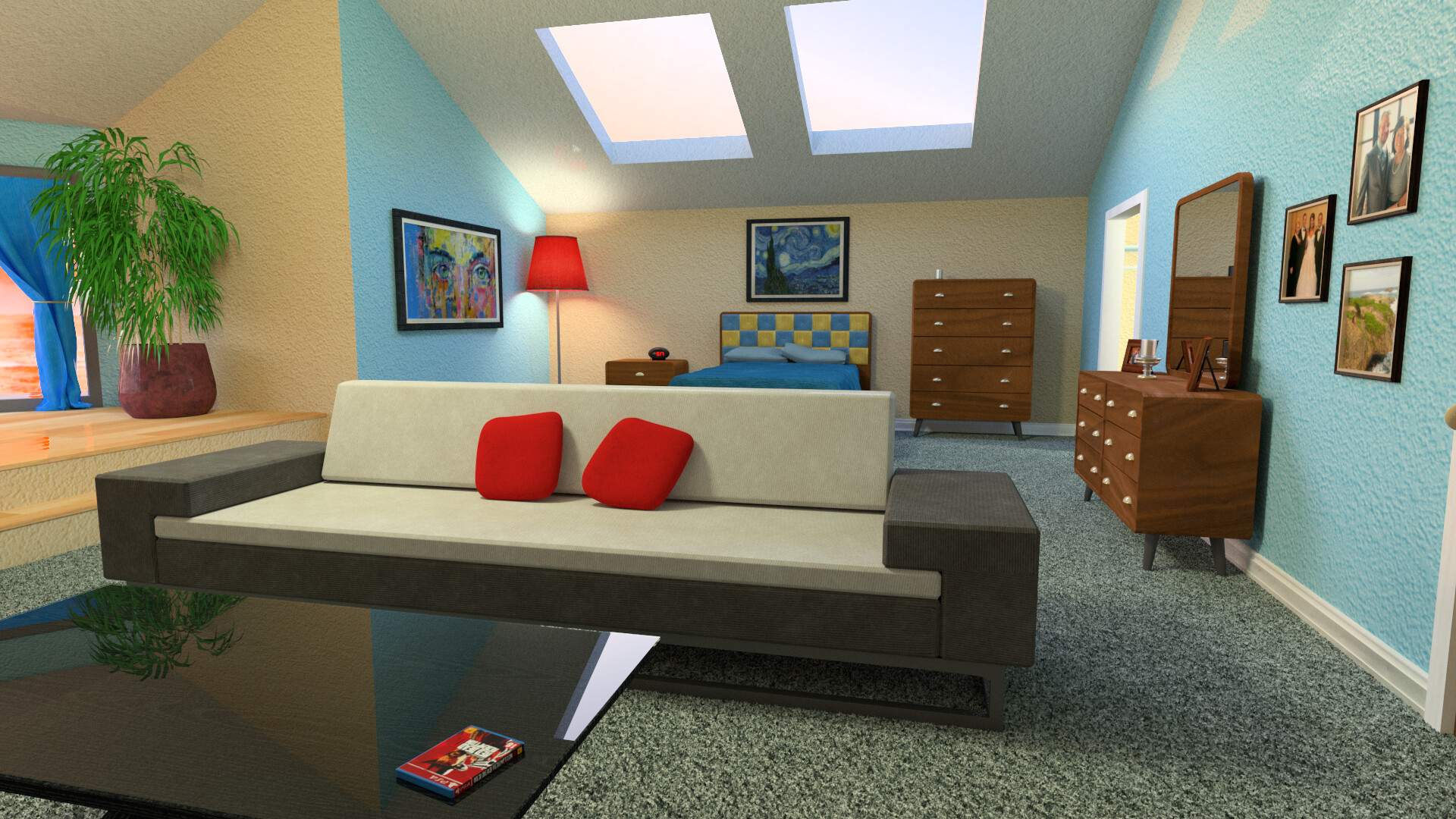 ArtStation - Beachside Bedroom