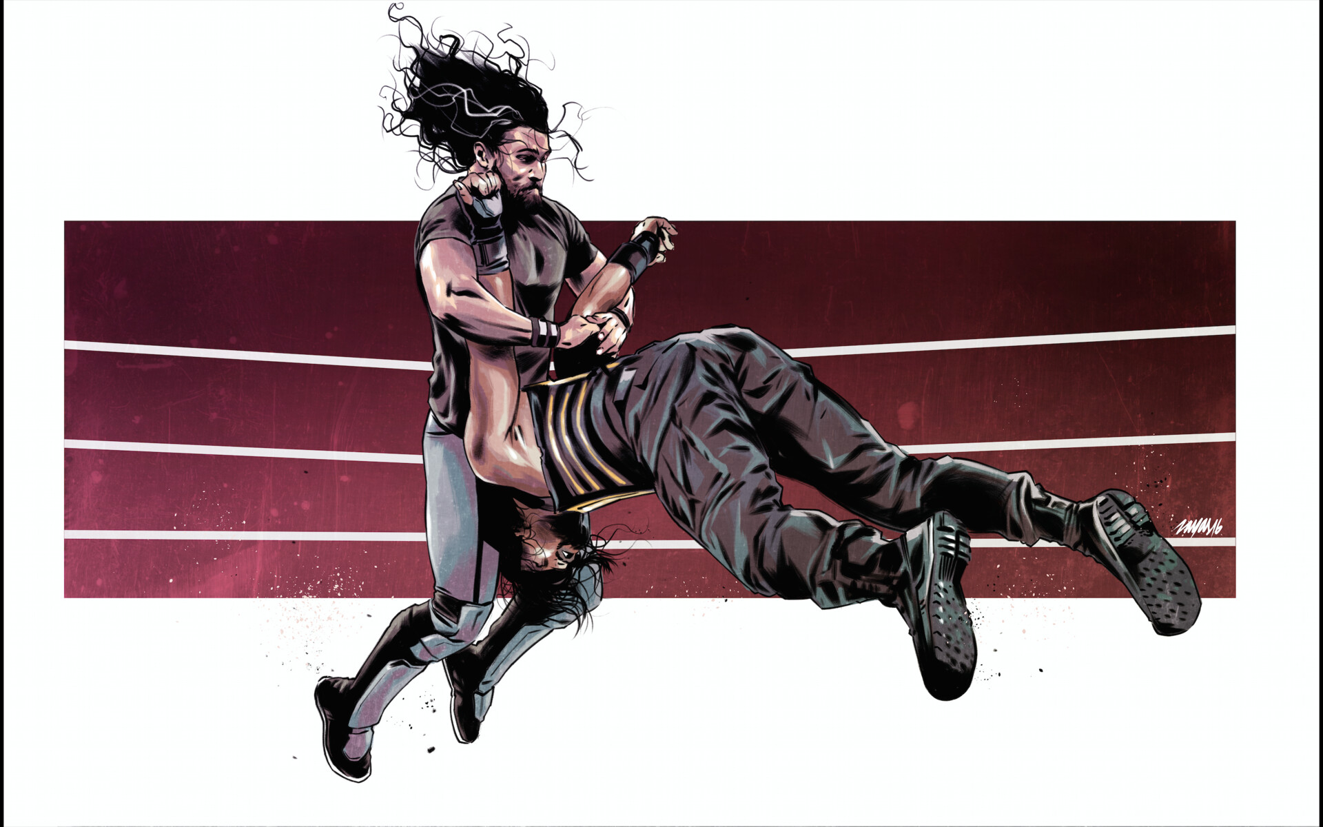 ArtStation - WWE art samples