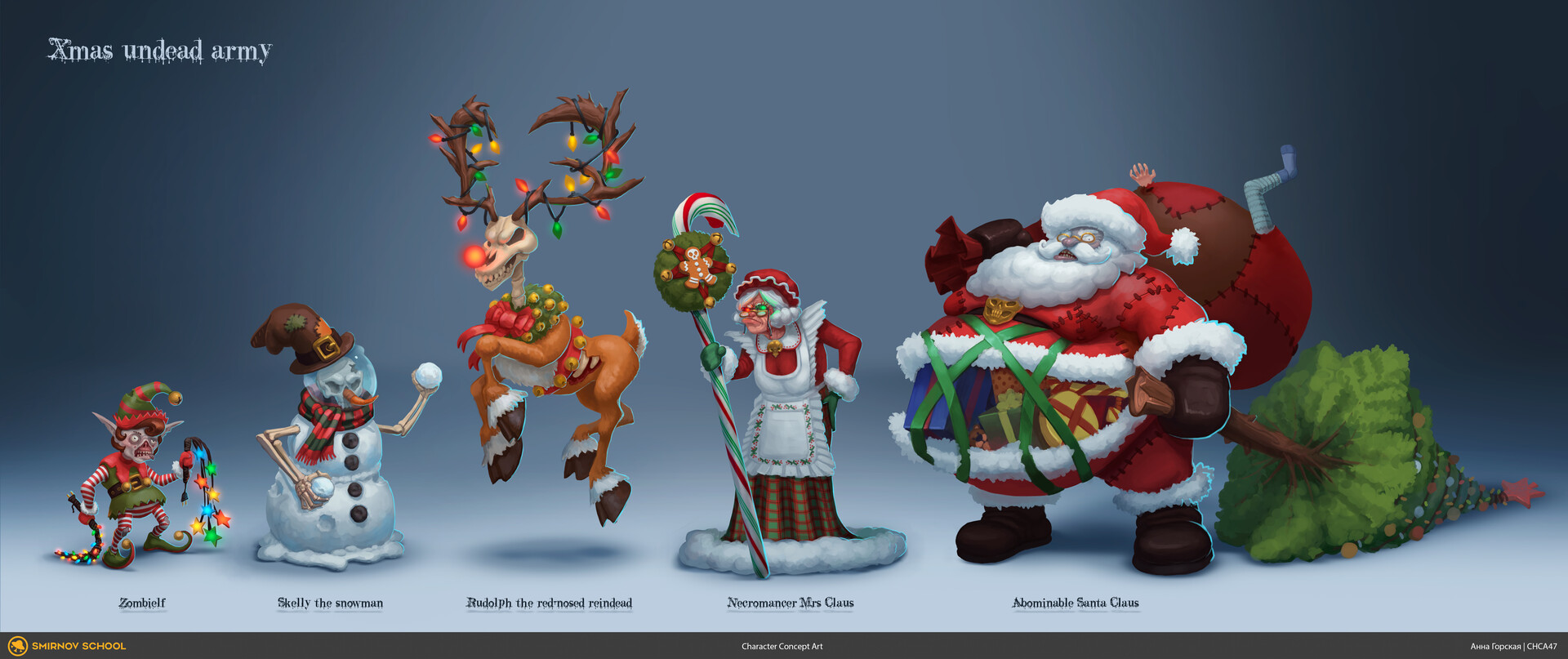 ArtStation - Xmas undead army