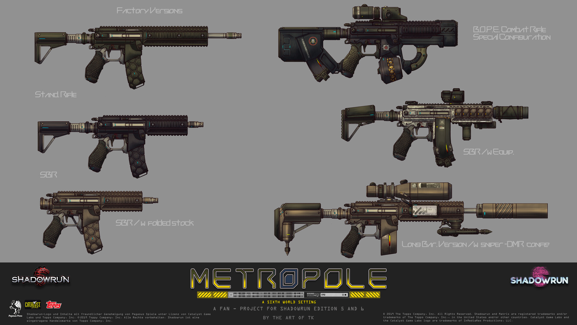 ArtStation - AR15 Variation / Version for SHADOWRUN Fan Project