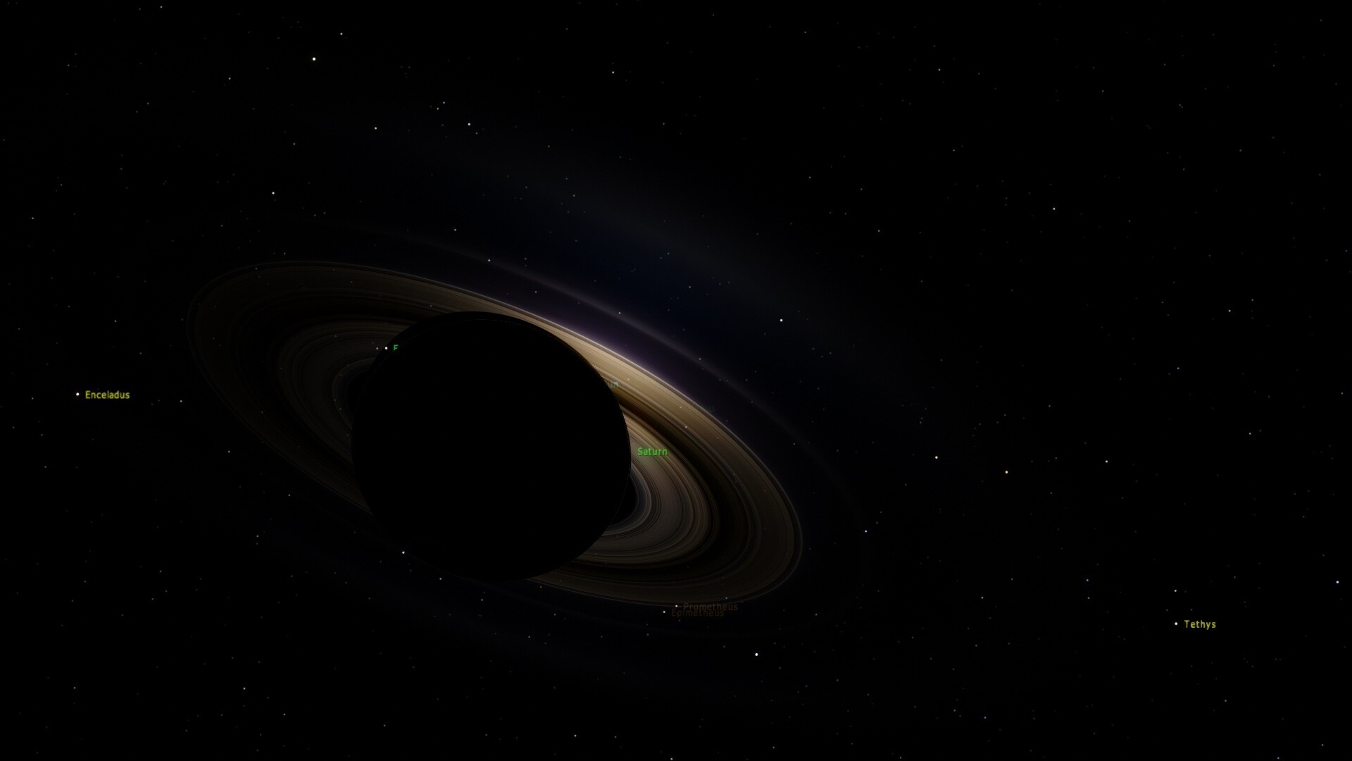 saturn in space engine