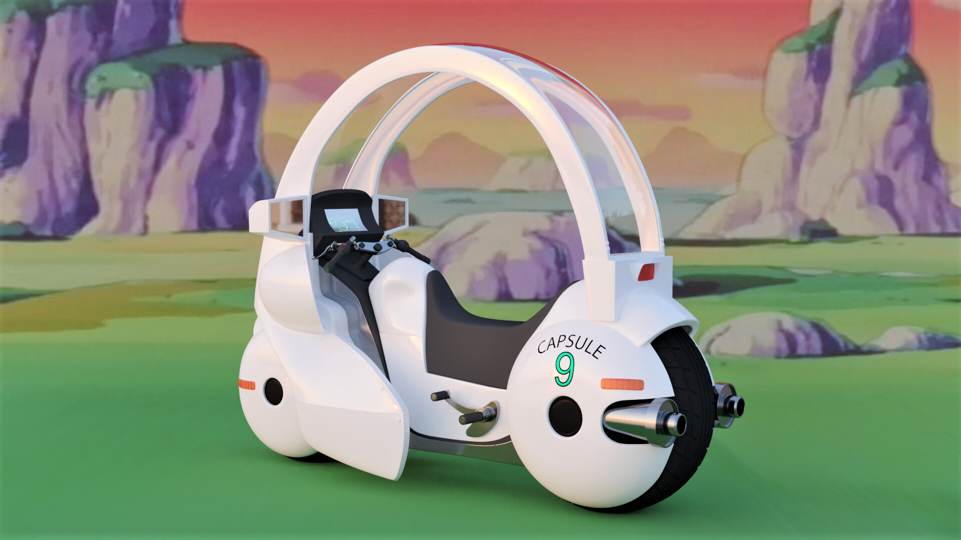 Bionickiwi - 3D Model of Bulma's Bike