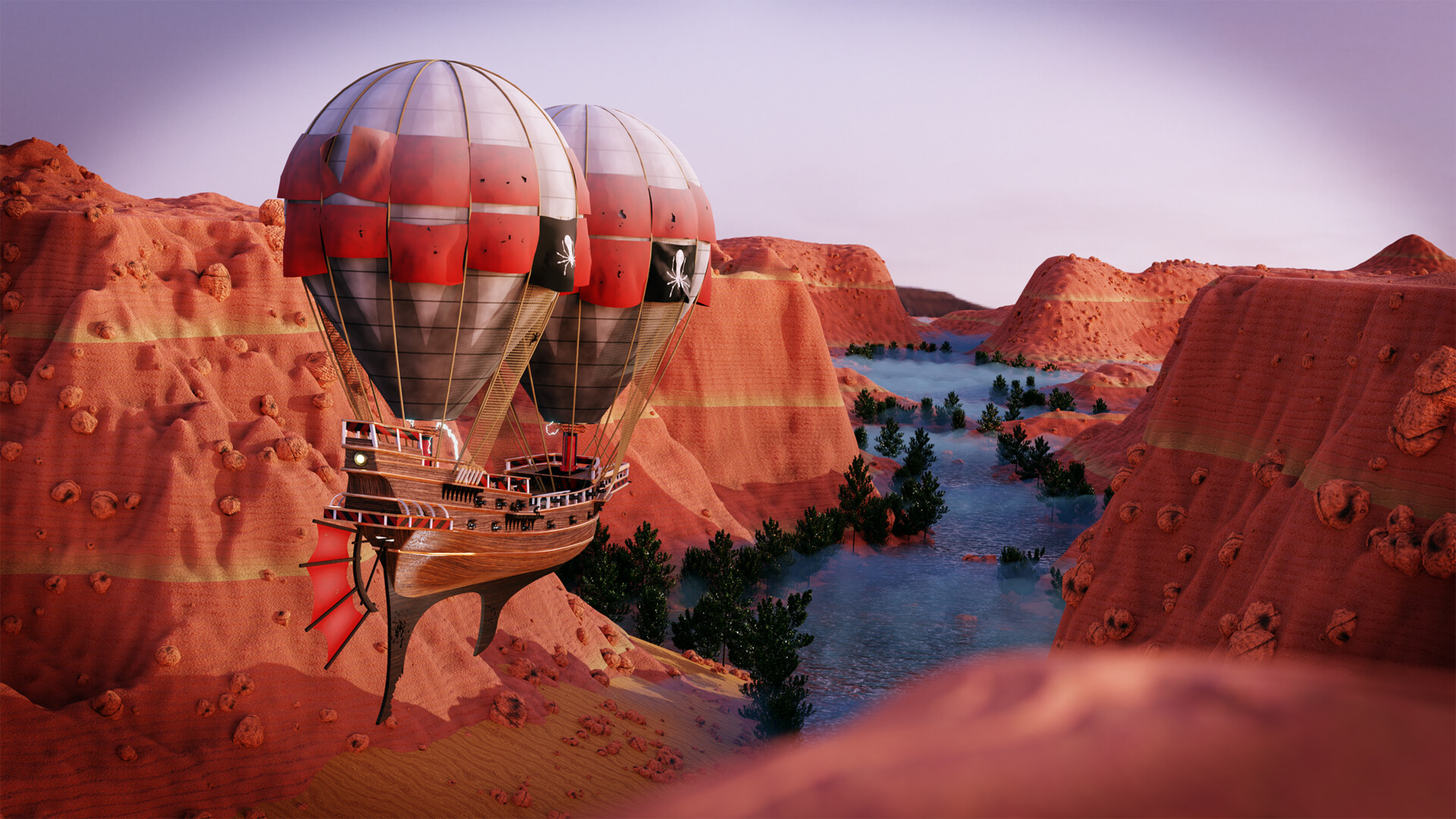 ArtStation - Flying Ship