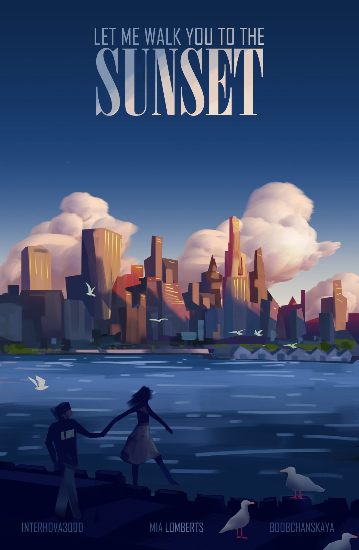 ArtStation - sunset walk