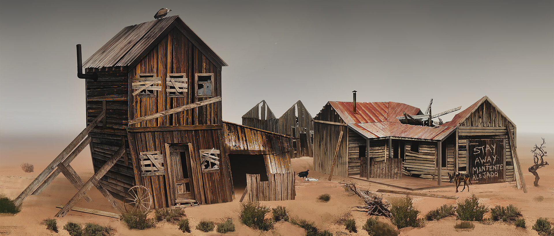 George Johnstone - Outlaws of the old west concept art