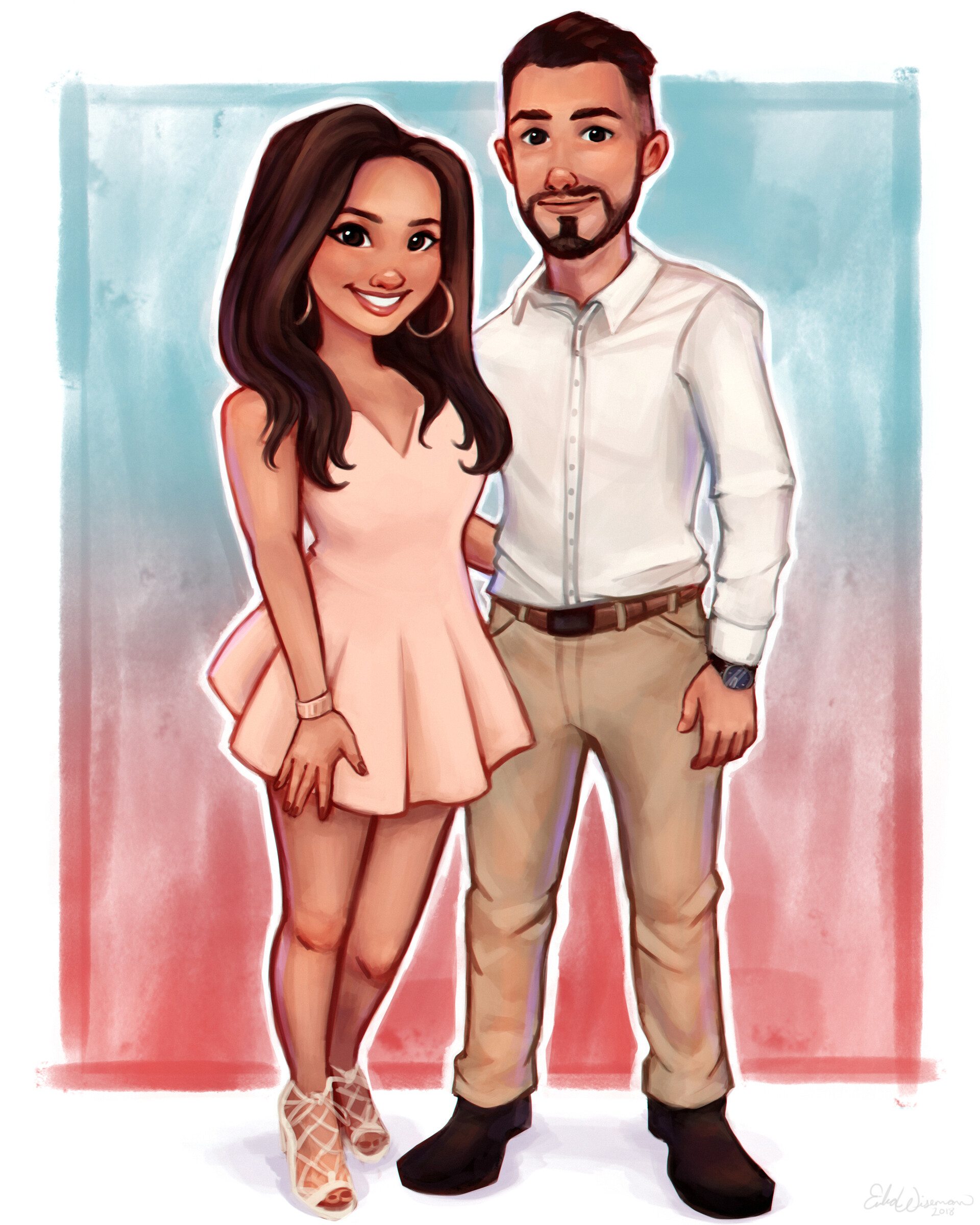 ArtStation - Commissioned Couples Portrait