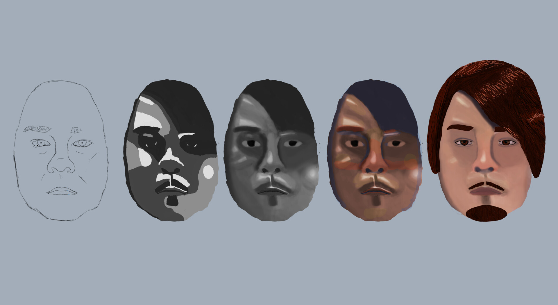 ArtStation - week 3 assignment self portrait