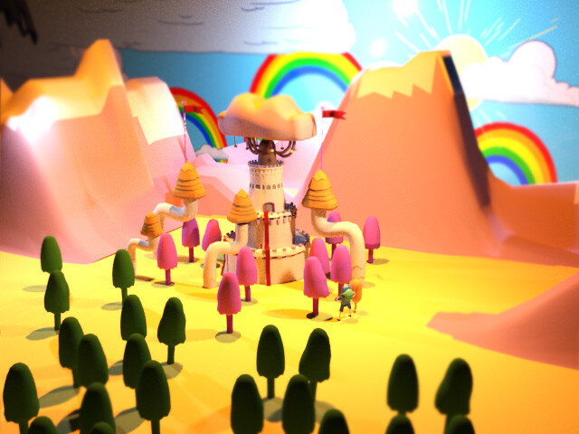 Adventure Time Candy Kingdom Wallpaper