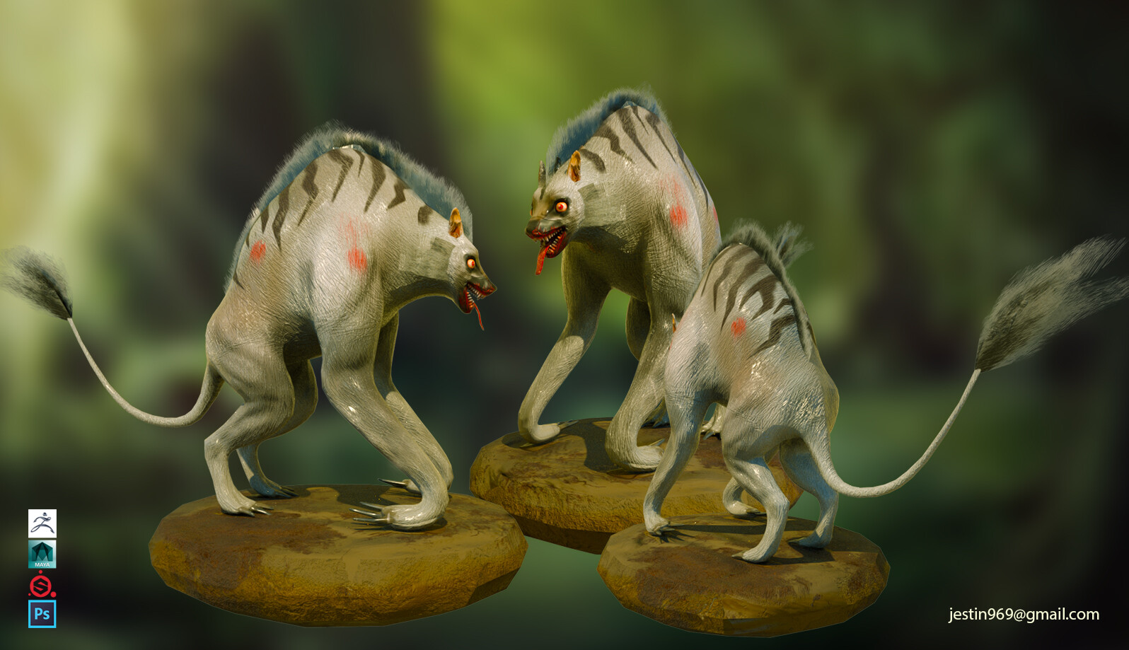 Jestin Joseph - concept art animal 3d