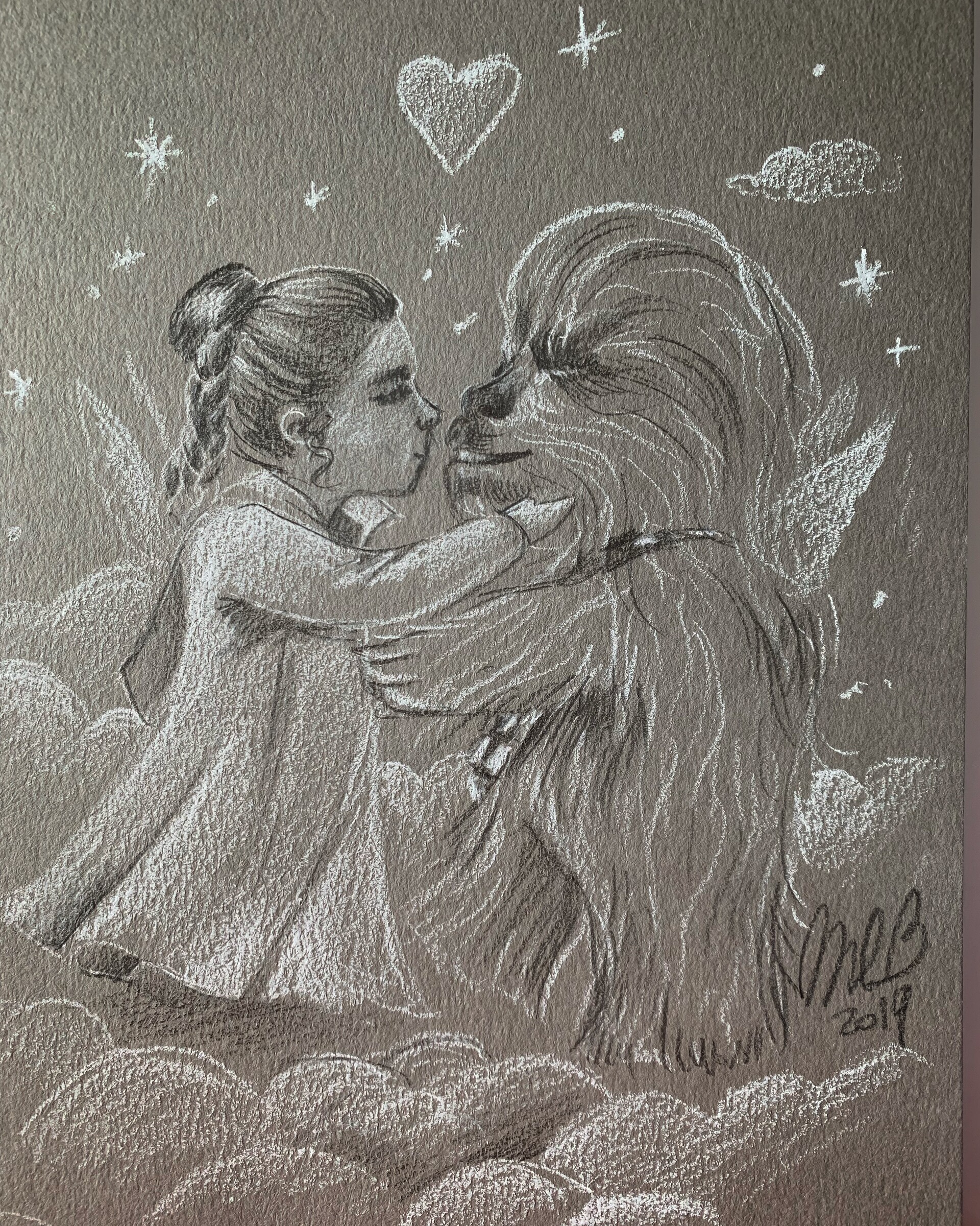 ArtStation - May the 4th be with you... welcome among the stars Chewie ️ ⭐️