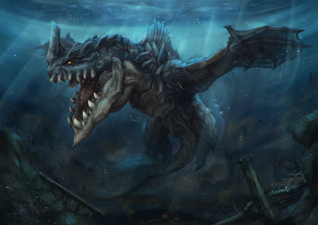 ArtStation - Sea Wyvern