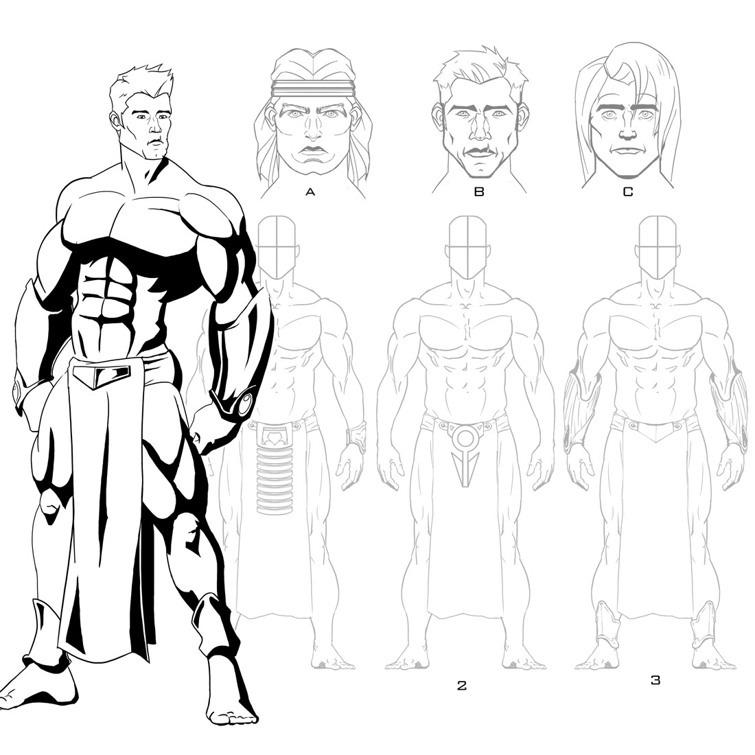 Comic Book Character Template
