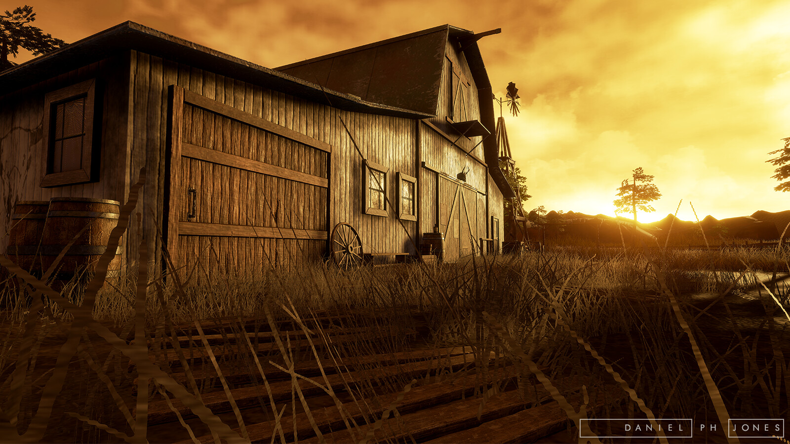 Western Ranch Wallpaper