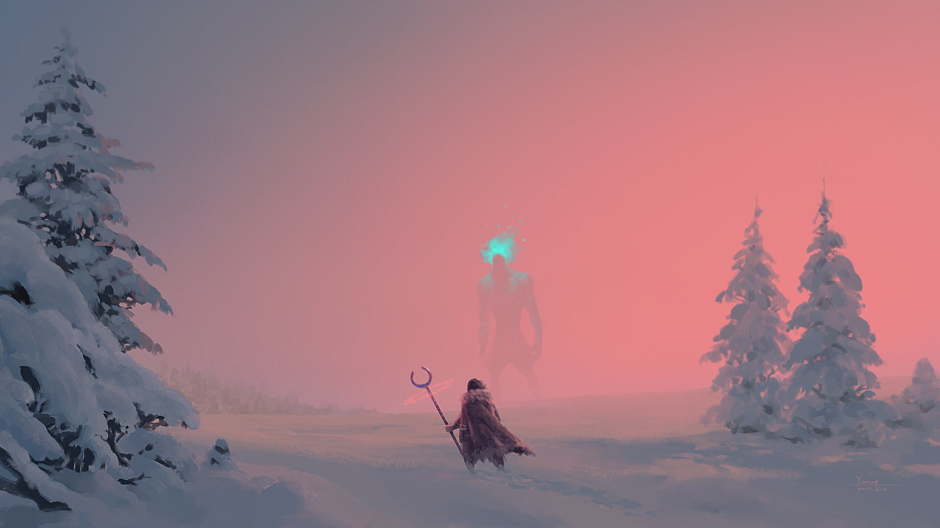 Meet, by Yiming Nie : r/ImaginaryGiants