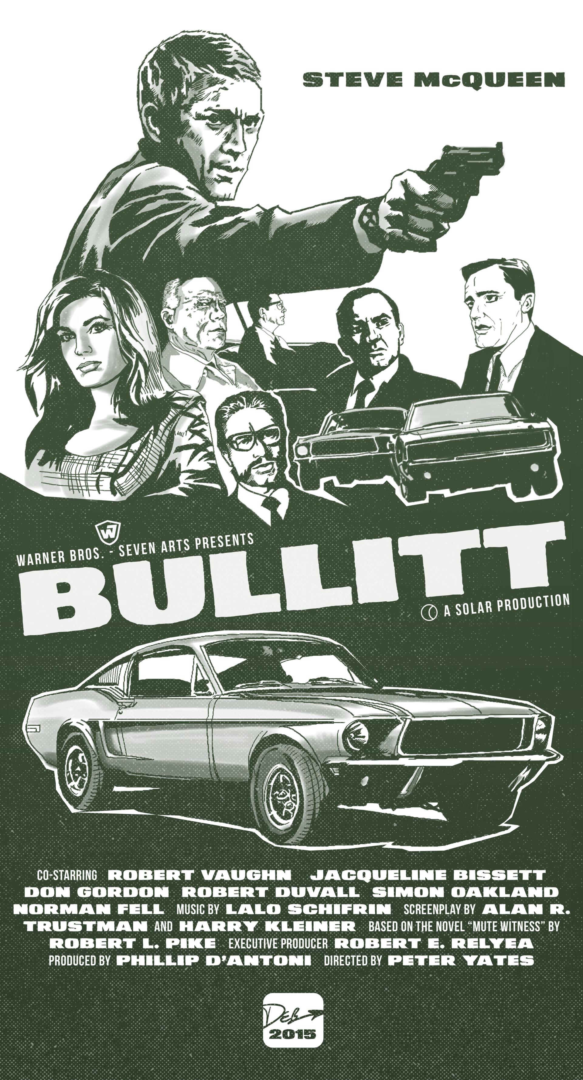 Steve Mcqueen Bullitt Poster