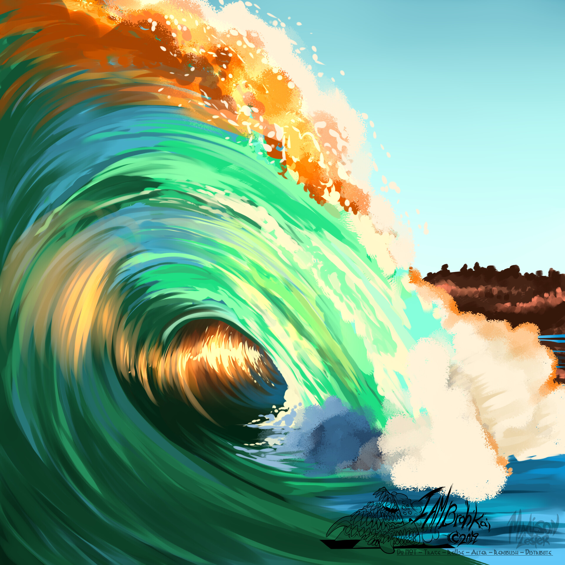 ArtStation - -Roaring Waves-
