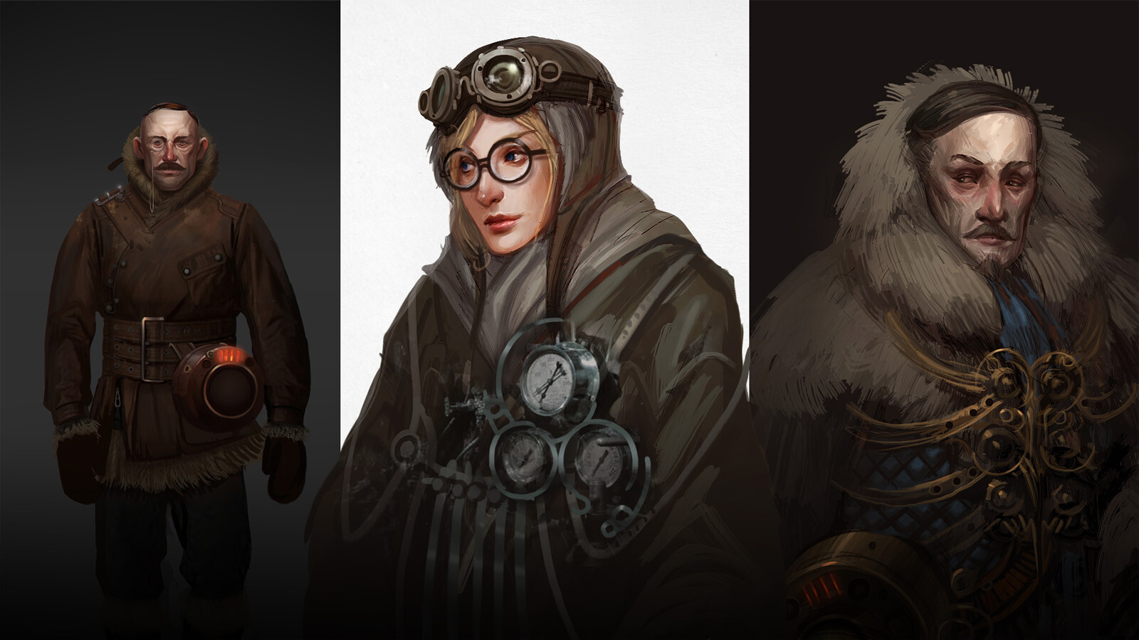 Adam Śmietański - Frostpunk Character Concepts
