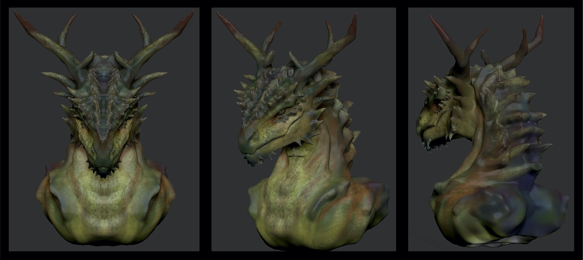 ArtStation - Low Poly Dragon Sculpt